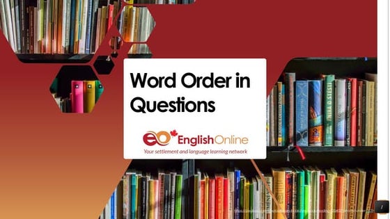 Normal and inverted word order | PPTX