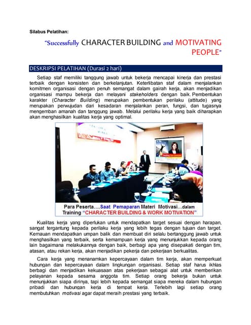 Character Building | PPTX