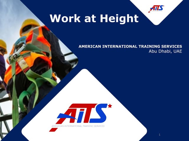 WORKING AT HEIGHT pptx | PPTX