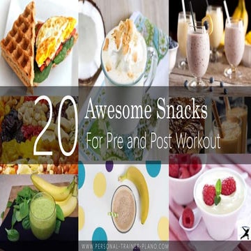 20 Awesome Snacks for Pre and Post Workout. | PPT