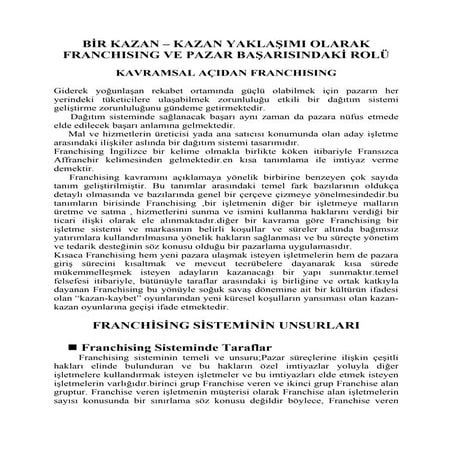 20. bölüm franchising | DOC