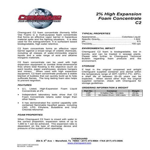 20 c-2-vee-foam-high-expansion- c2- | PDF