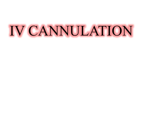 Iv cannulation sites | PDF