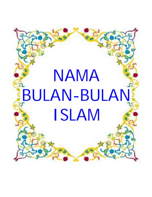 Bulan dalam setahun | PPTX