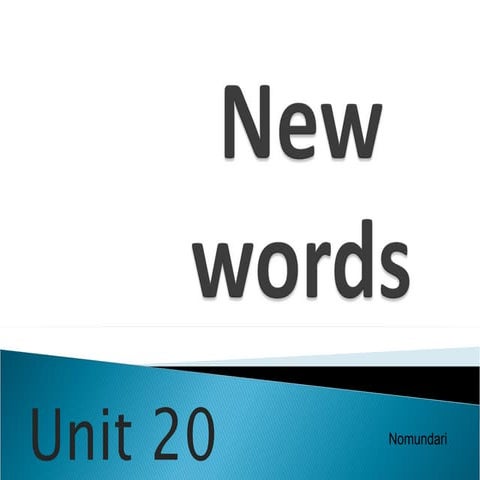 20 unit | PPT