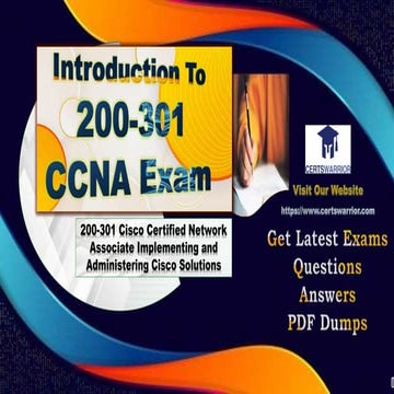 200-301 CCNA Implementing and Administering Cisco Solutions By CertsWarrior.pptx