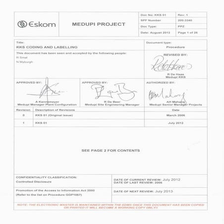200 3340 kks coding and labelling procedure | PDF