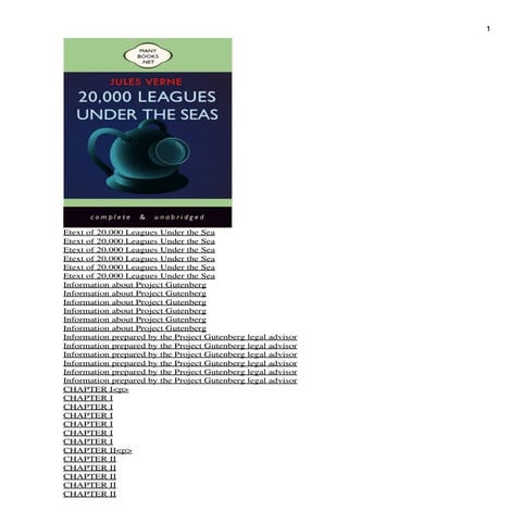 20000 leagues under the sea | PDF