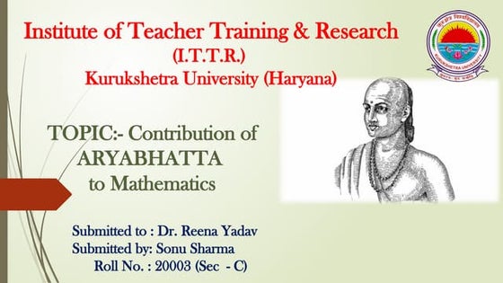 Sridharacharya | PPT