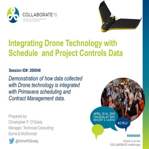 Integrating Drone Technology with Schedule and Project Controls Data | PPT