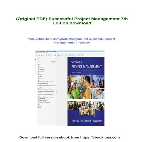 (Original PDF) Successful Project Management 7th Edition | PDF