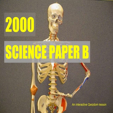 2000 science paper b - qwizdom ppt. | PPT