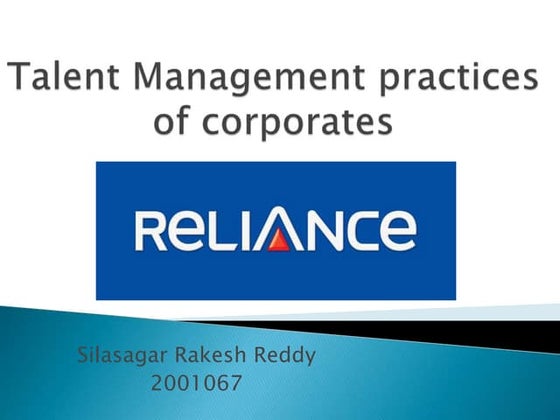 Reliance industries csr | PPTX