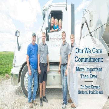 Dr. Brett Kaysen - We Care - Where We’ve Been and Where We Are Going | PPT