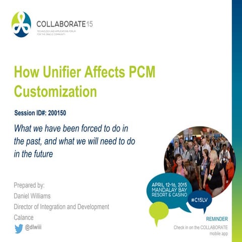 How Primavera Unifier Impacts Contract Manager Customizations | PPT