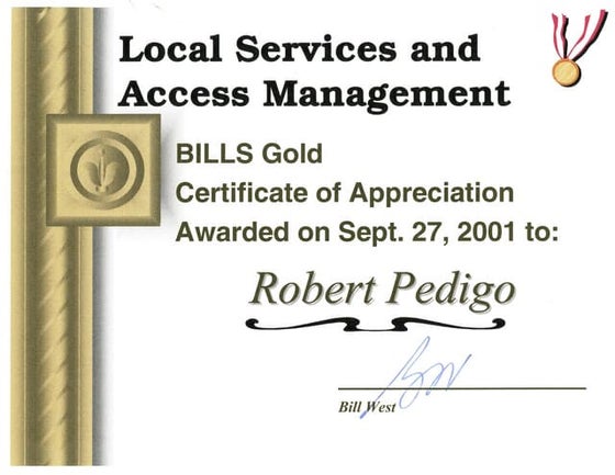 2004 AT&T Certificate of Appreciation | PPT