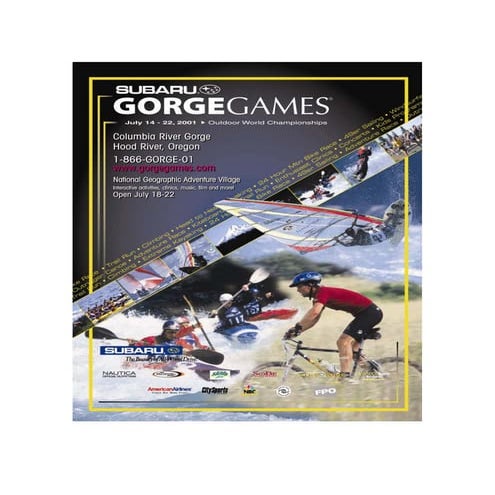 2001 Gorge Games poster | PDF
