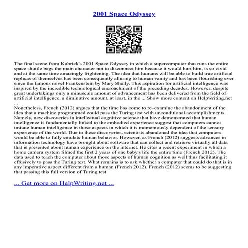 2001 Space Odyssey | PDF