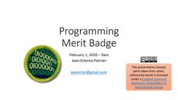 Programming Merit Badge Requirements