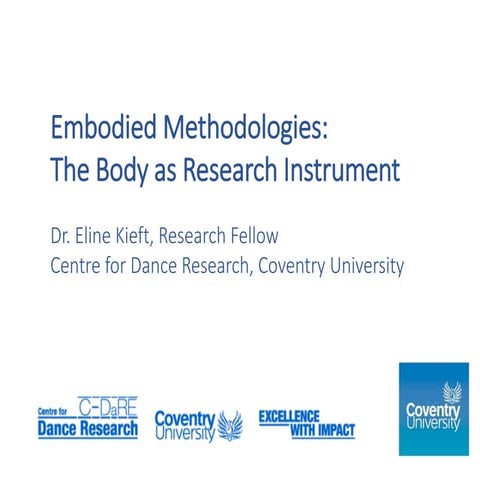 Embodied Methodologies: The Body as Research Instrument | PPTX