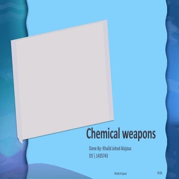 approach to chemical weapons | PPT