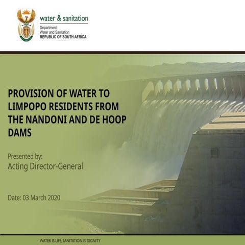 WaterProvision for Nandoni and De Hoop Dam in Limpopo | PPTX
