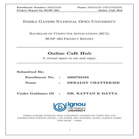 Genuie Bca programme source with complete list of guidance | PDF