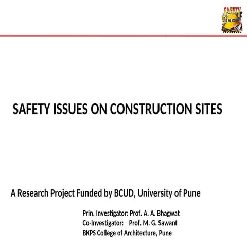 construction safety issues on residential building construction sites | PPT