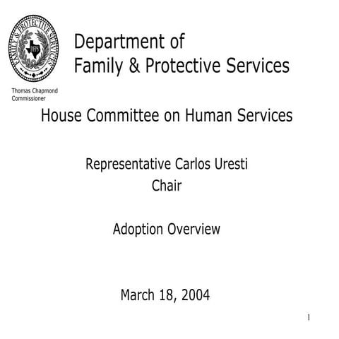 2004 03 18 Adoption Overview | PPT