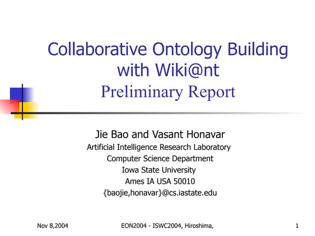 Tutorial on Ontology editor: Protege | PDF