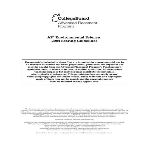 2004 frq scoring guide | PDF