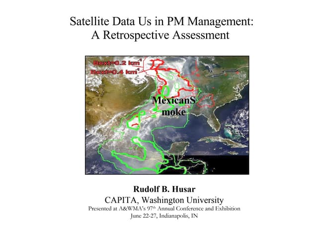 2005 06 06 Satellite Data Us In Pm Management A Retrospective 3206