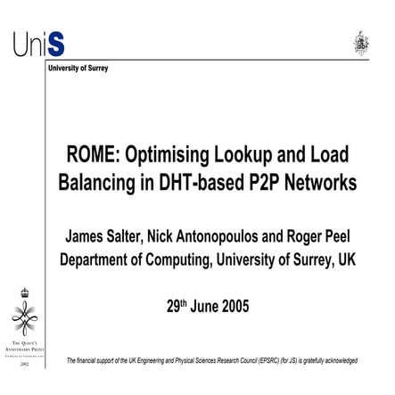 Lecture - Network Technologies: Peer-to-Peer Networks | PPT