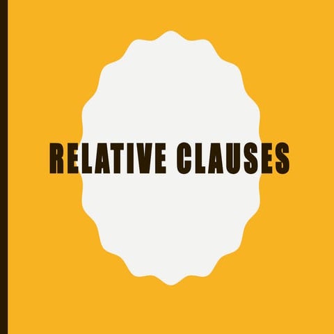 Relative Clauses | PPS