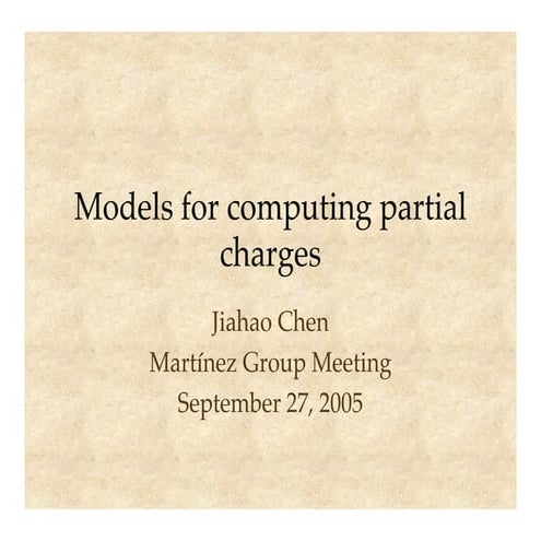 Methods for computing partial charges | PDF