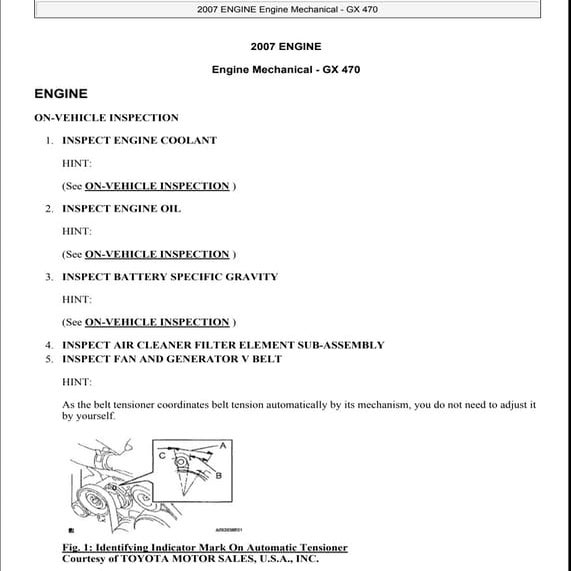 2005 lexus gx470 service repair manual | PDF