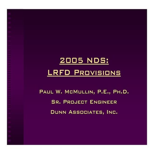 2005 NDS- LRFD | PDF
