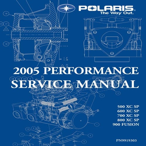 2005 polaris 700 xc sp m 10 snowmobile service repair manual | PDF