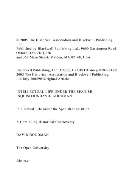 Spanish Inquisition Dbq | PPT