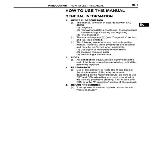 2005 toyota avalon service repair manual | PDF