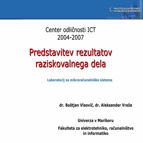 Predstavitev raziskav 2006 | PPT
