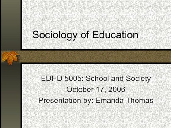 Function of schools | PPT