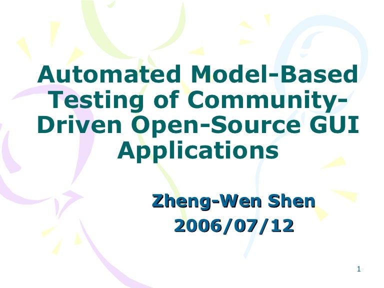 20060712 Automated Model Based Testing Of Community Driven Open Sourc 3014