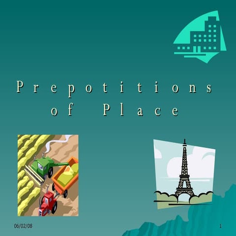Prepositions Of Place | PPT