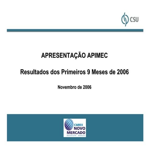 2006 apimec presentation | PPT