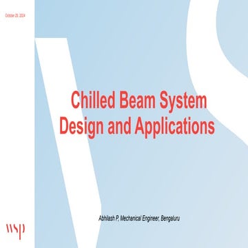 Chilled Beam System Design and Applications | PPTX
