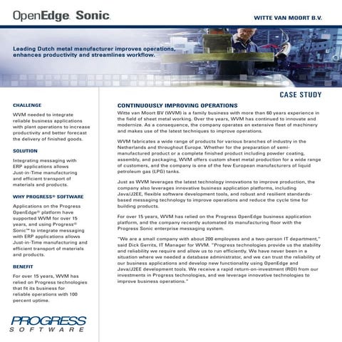 Progress Sonic Openedge | PDF