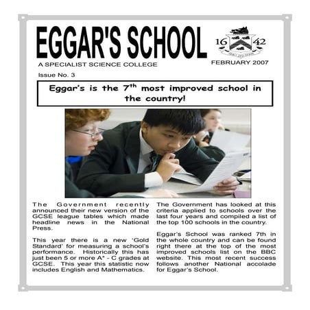 February 2007 School Newsletter | PDF