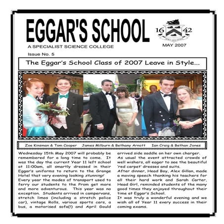 May 2007 School Newsletter | PDF