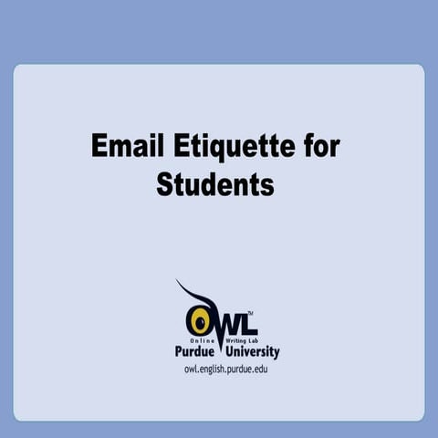 Email Etiquette | PPT